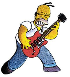 Ari va a todos lados: Homero rockero!!!